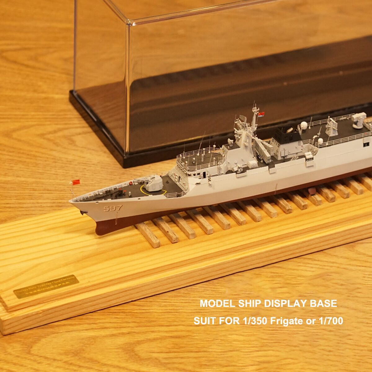 1:350/700 Pine Wood Ship Display Base 355*85Mm Model Marine Display ...