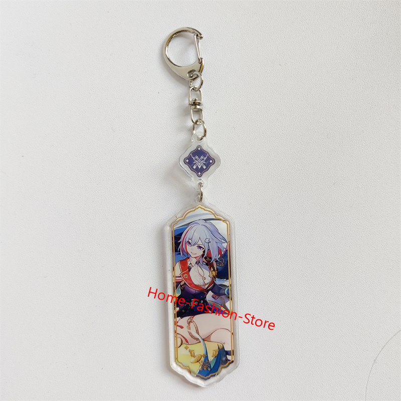 Honkai: Star Rail Keychain Sparkle Acrylic Figure Keyring Anime Pendant ...