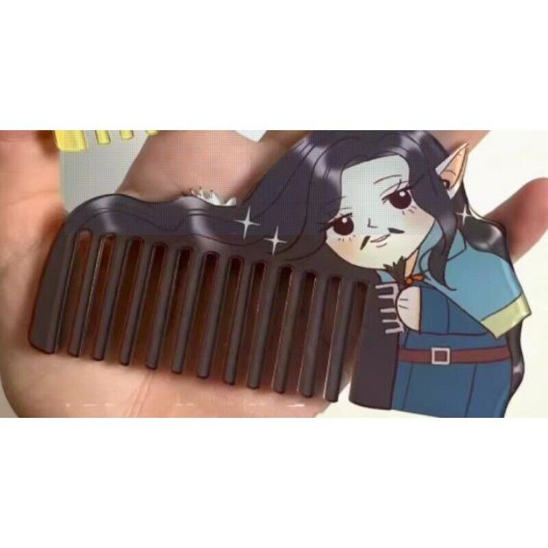 Delicious In Dungeon Marcille Anime Double Sided Portable Comb Acrylic ...