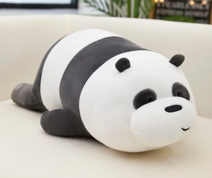 We Bare Bears Plush Toy Cuddle Soft Stuffed Plushies Panda, White ...